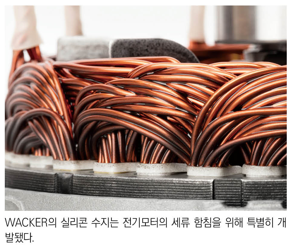 WACKER(바커), 전기모터 함침용 실리콘기반 특수 수지 개발